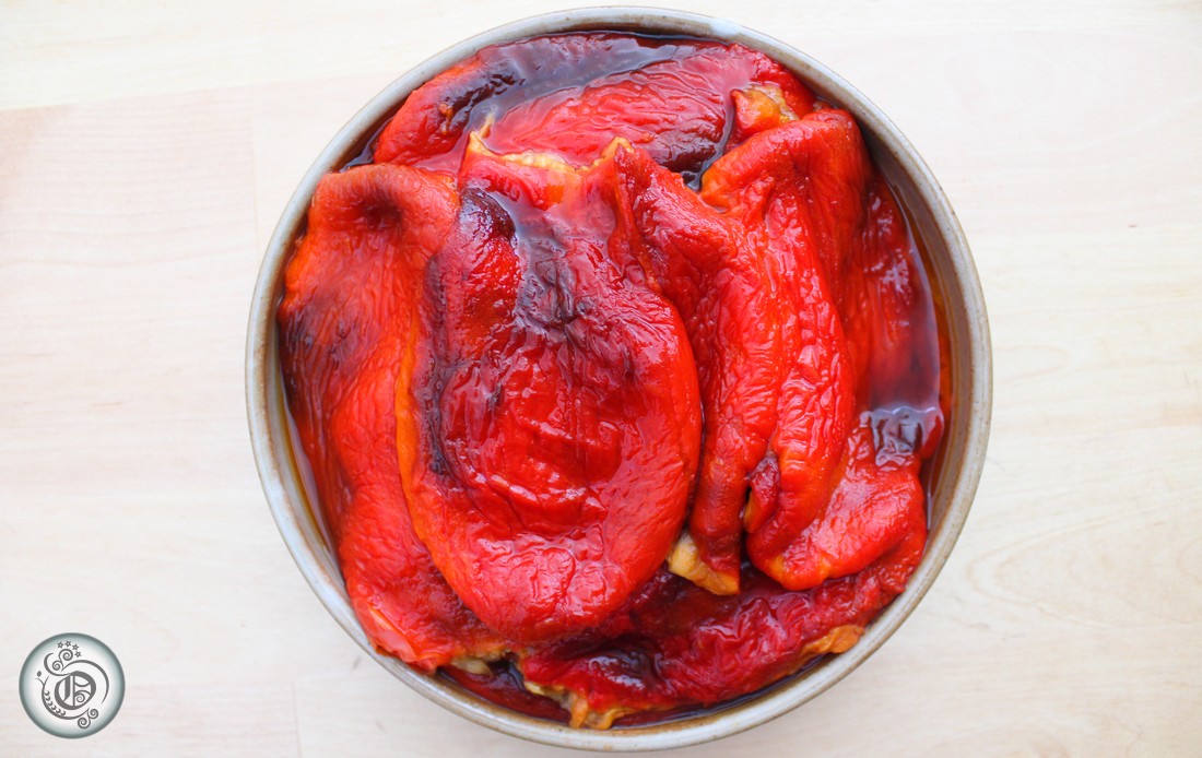 Poivrons marinés – Dame Olina – Recettes véganes